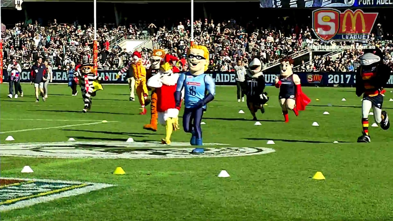 2017 SANFL Grand Final Mascot Race - YouTube