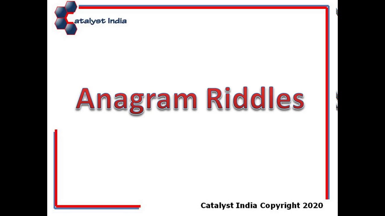 BDC Worksheet Instructions - Anagram Riddles - YouTube