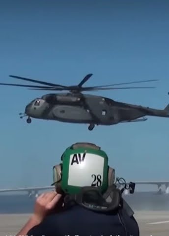 Helicopter MH53 Sea Dragon quick stop - YouTube