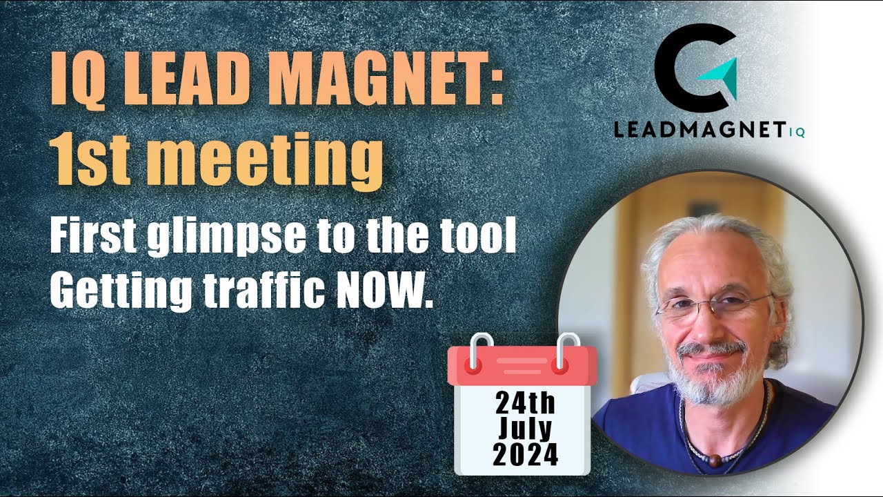 IQ Lead Magnet: 1st meeting. First glimpse and Get traffic now - YouTube