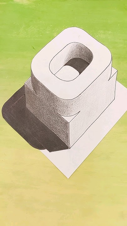 Dibuja la letra O en 3D🔷️ - YouTube