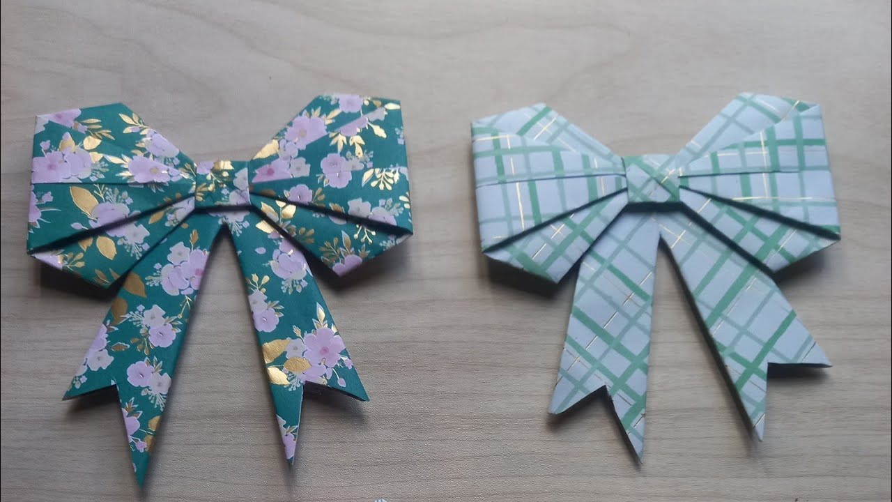 How to make a paper ribbon [ origami pita cantik] Ide pita cantik # ...