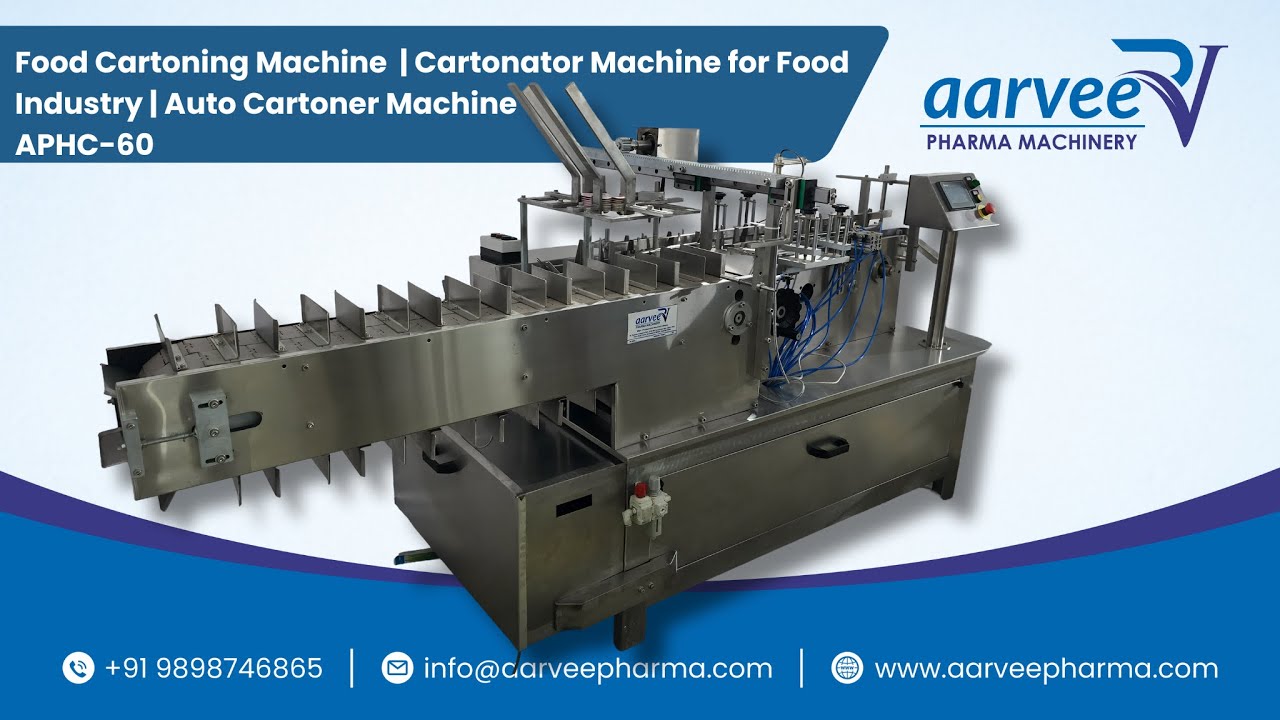 Food Cartoning Machine | Cartonator Machine for Food Industry | Auto ...