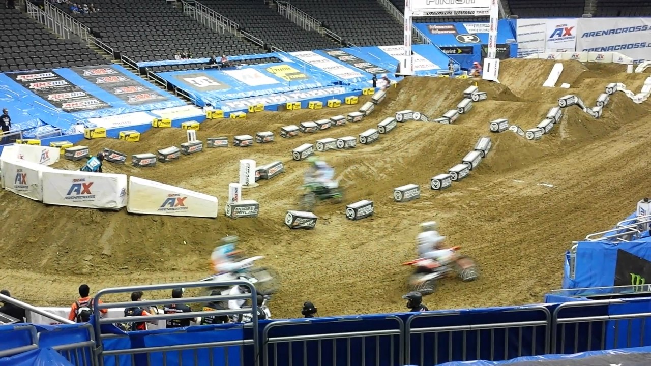 Arenacross Practice at the Sprint Center - YouTube