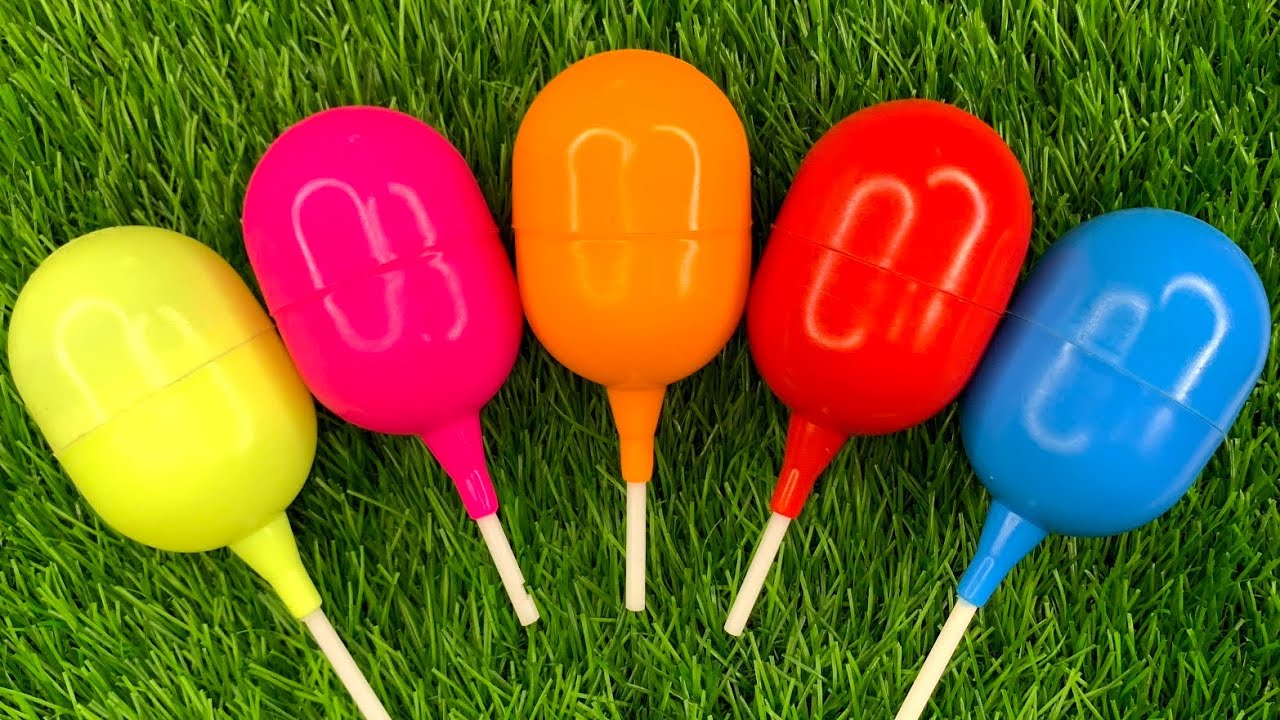 New Glitter Rainbow Lollipop Candy I Cutting| ASMR | Satisfying Video ...