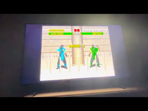 MK single credit playthrough on SNES: Sub Zero (reptile fight included ...