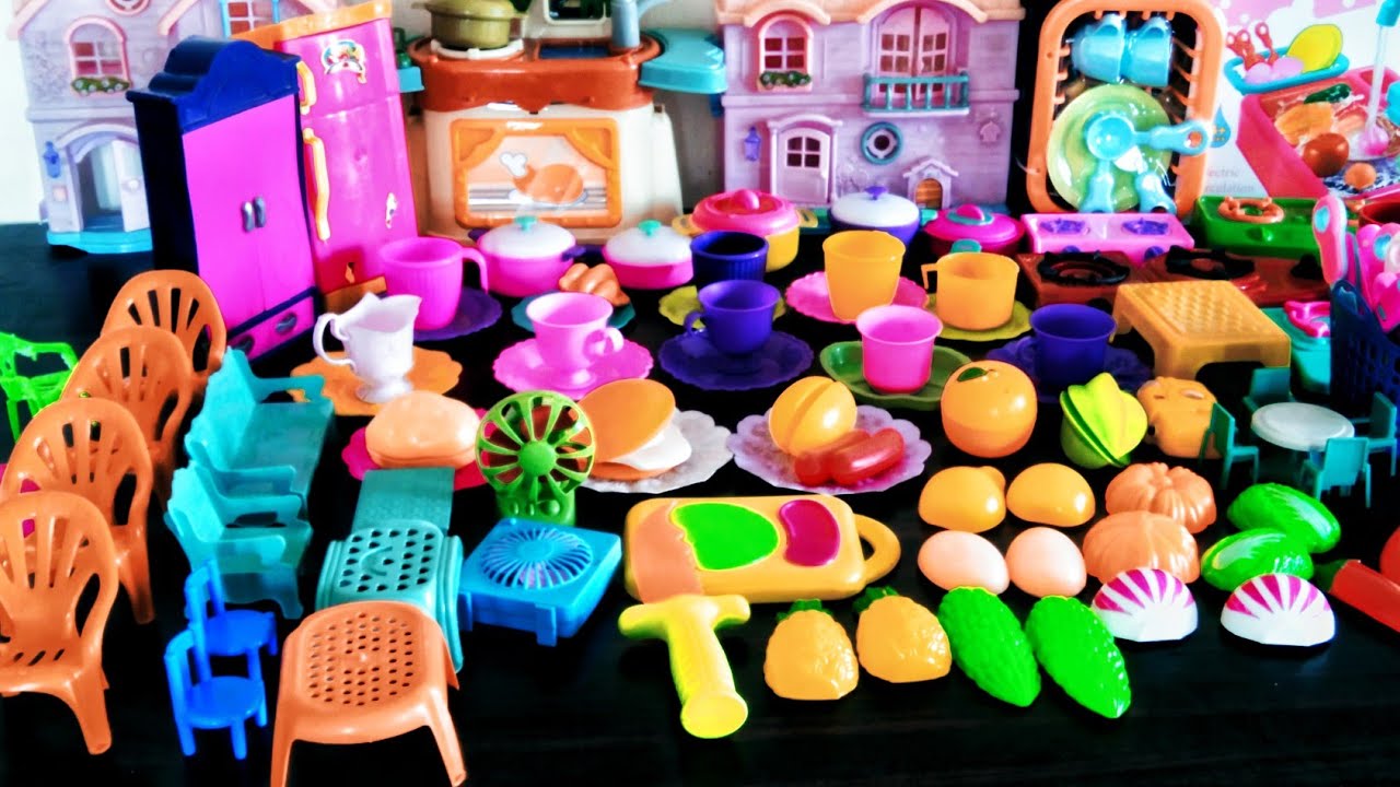 6 minutes Satisfying with unboxing hello kitty miniature cute pink toys ...