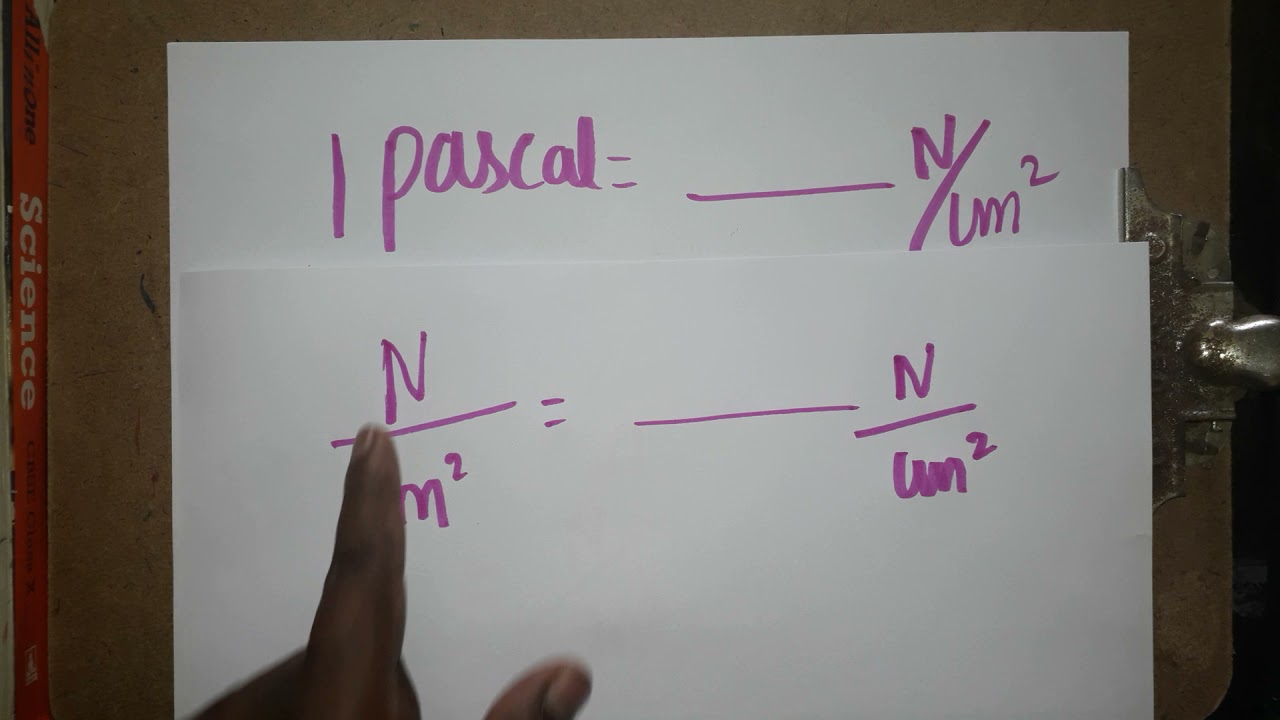 Pascal To N cm2 YouTube Pascal To N cm2 YouTube