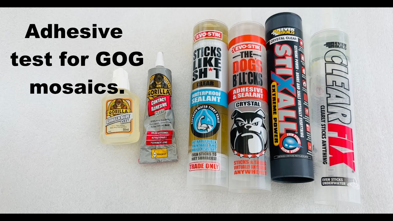 Testing adhesives for Glass on Glass Mosaic - YouTube