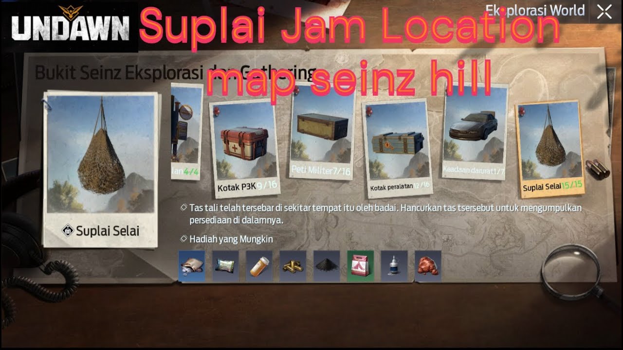 Lokasi supply jam supply selai Undawn di map seinz hill - YouTube