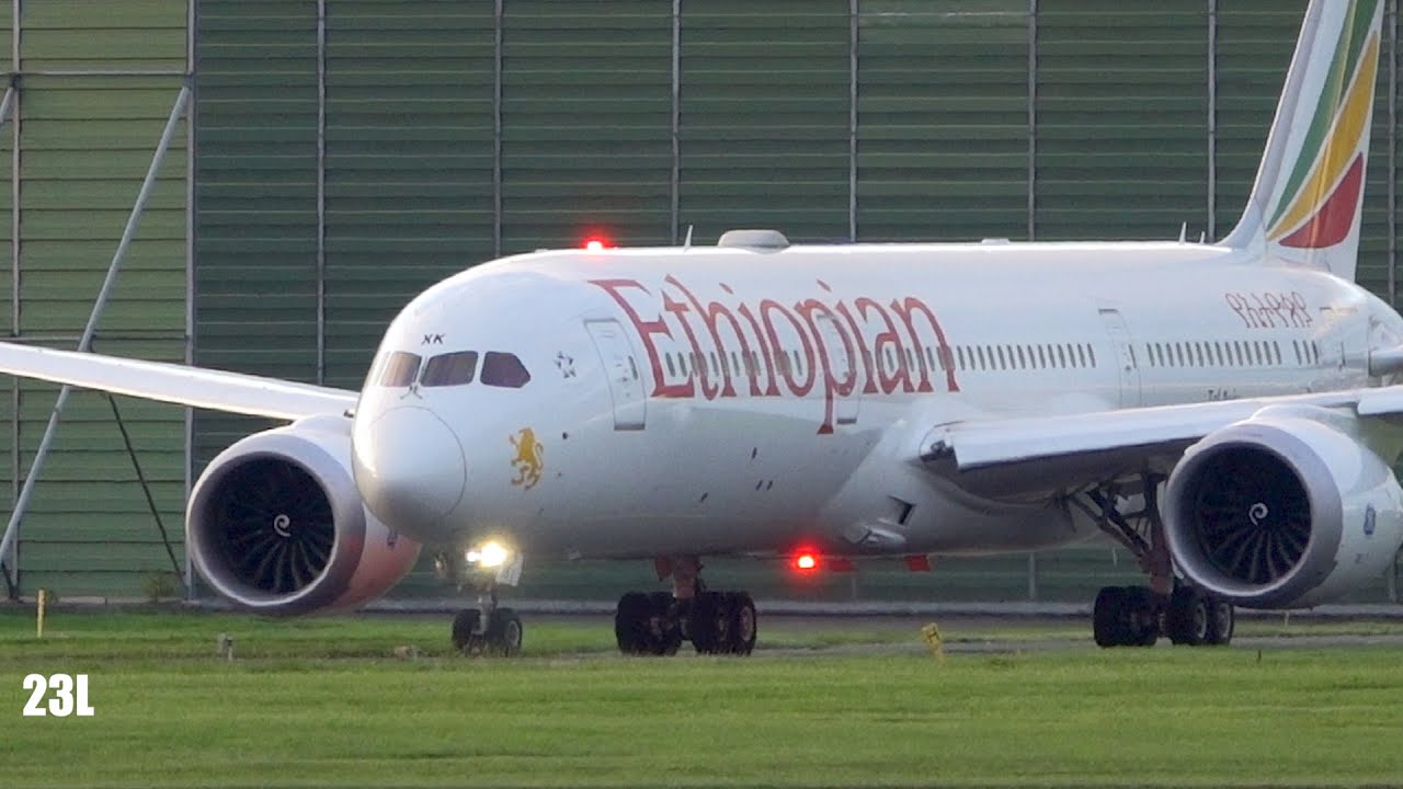 Ethiopian Airlines Boeing 787-9 ET-AXK ET729 Manchester To Addis Ababa ...