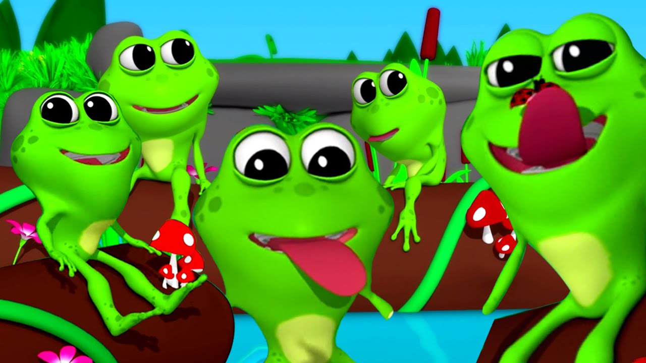Five Little Speckled Frogs Song, Nursery Rhymes and Cartoon Videos for ...