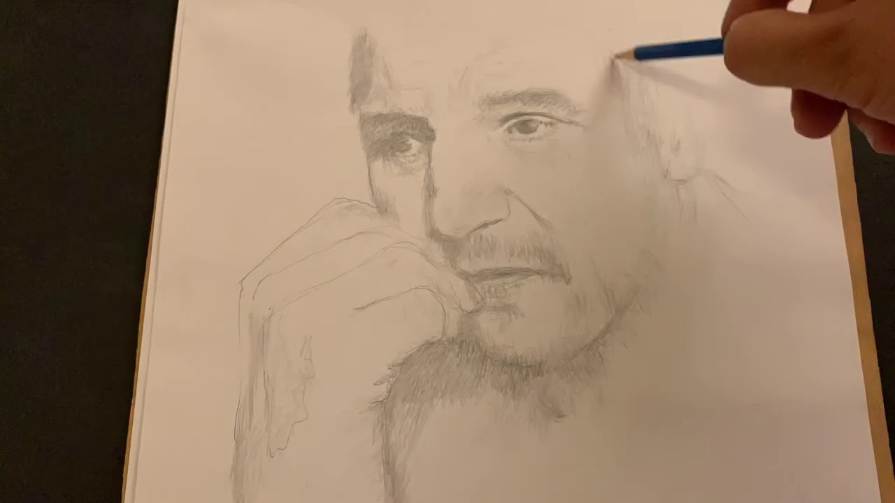 Artbyevangelos.com pencil sketch drawing of super star actor Liam ...