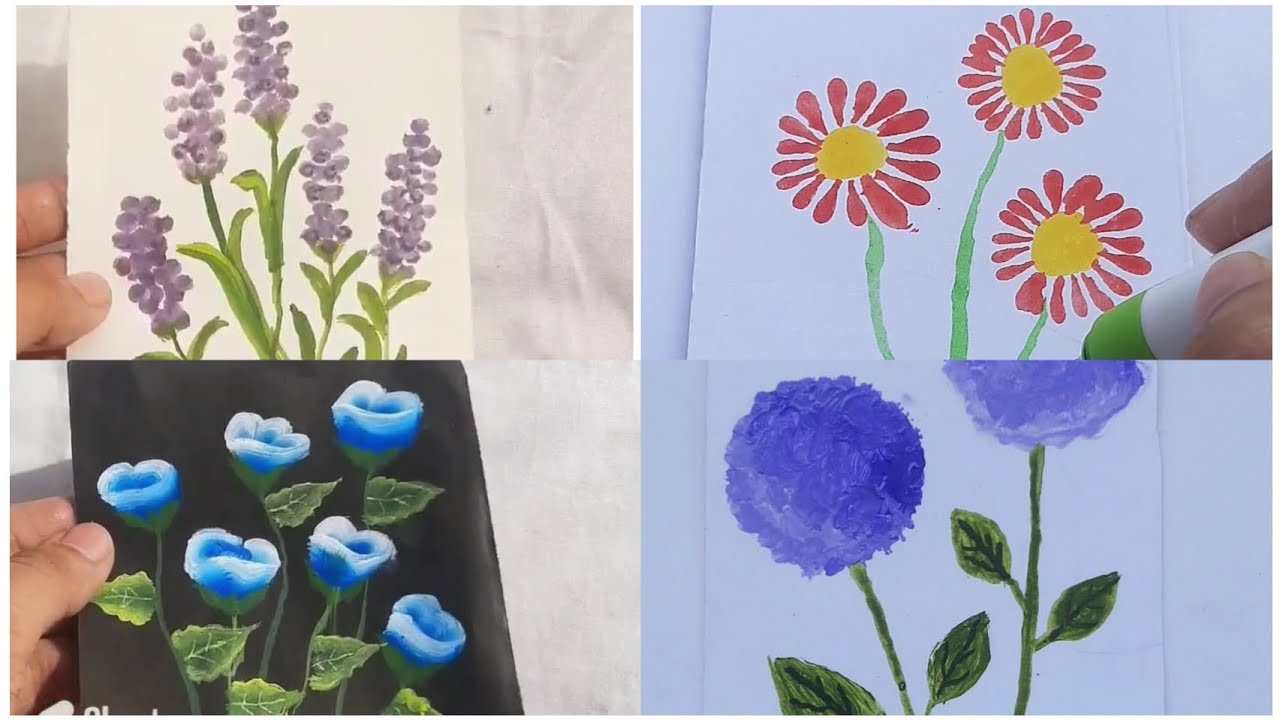 Beautiful and Easy Flower Ideas for Beginners 🌺🏵 | Tutorial | Flower ...
