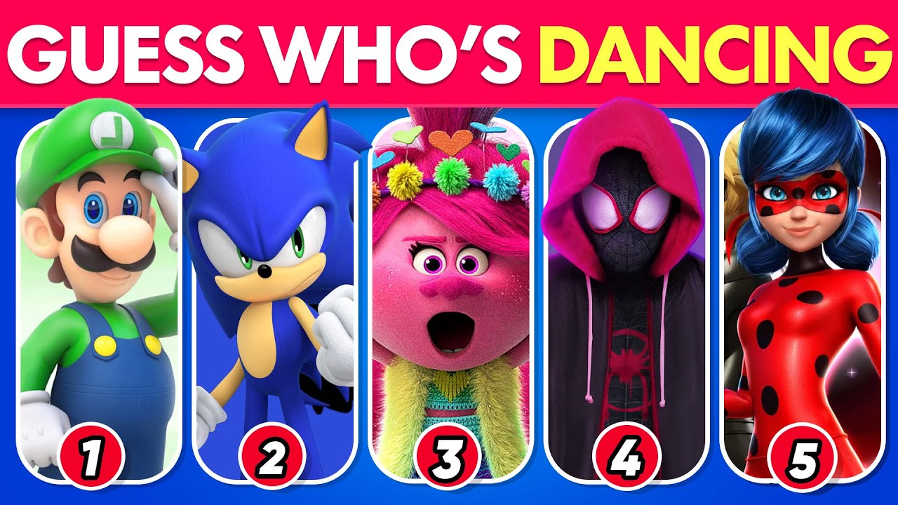 Guess Who Is Dancing! Music Quiz I Rosita, Mario, Mr.Beast, Elsa, Crumb ...