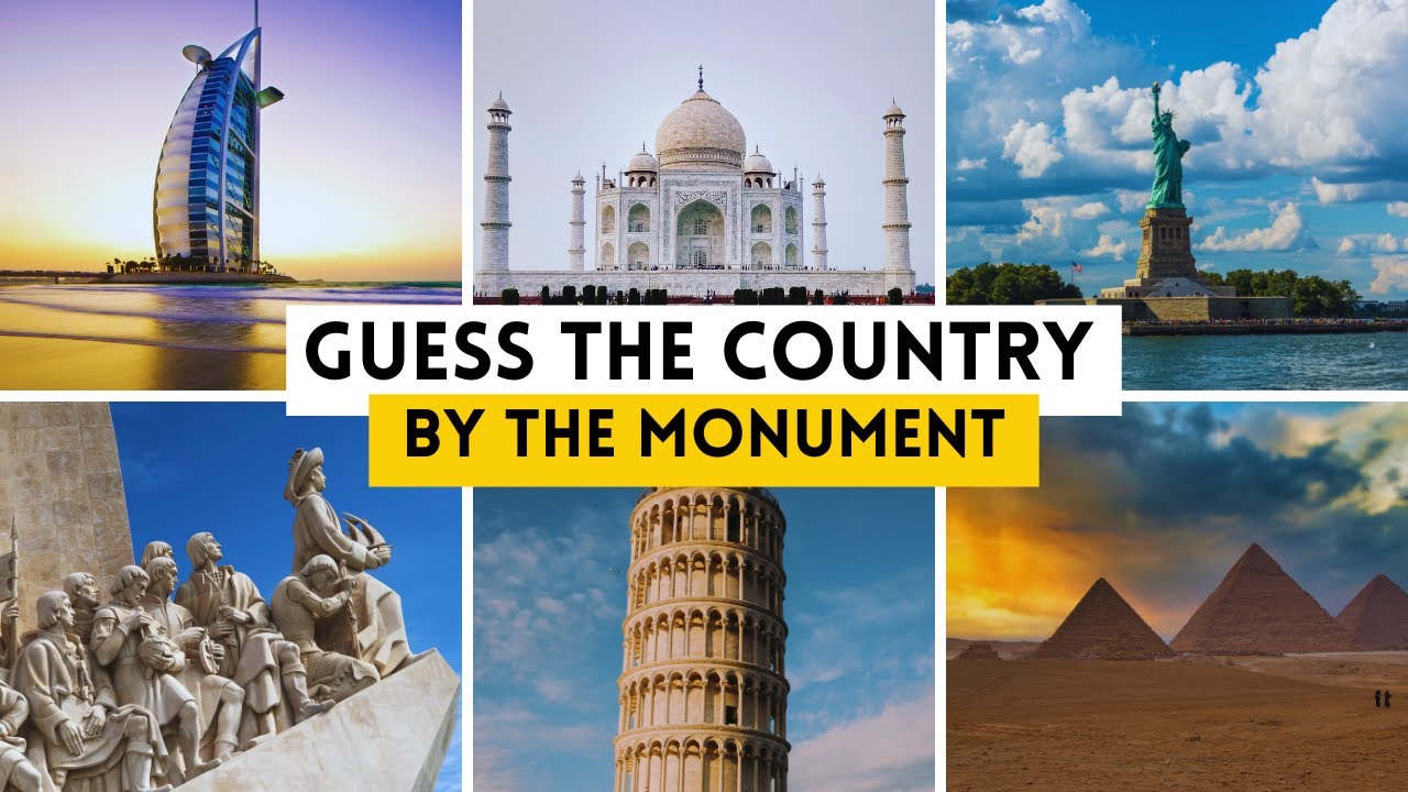Guess 50 countries by its MONUMENTS! 🎡⛩️🕌🗽 | It's not for everyone! 😁 ...