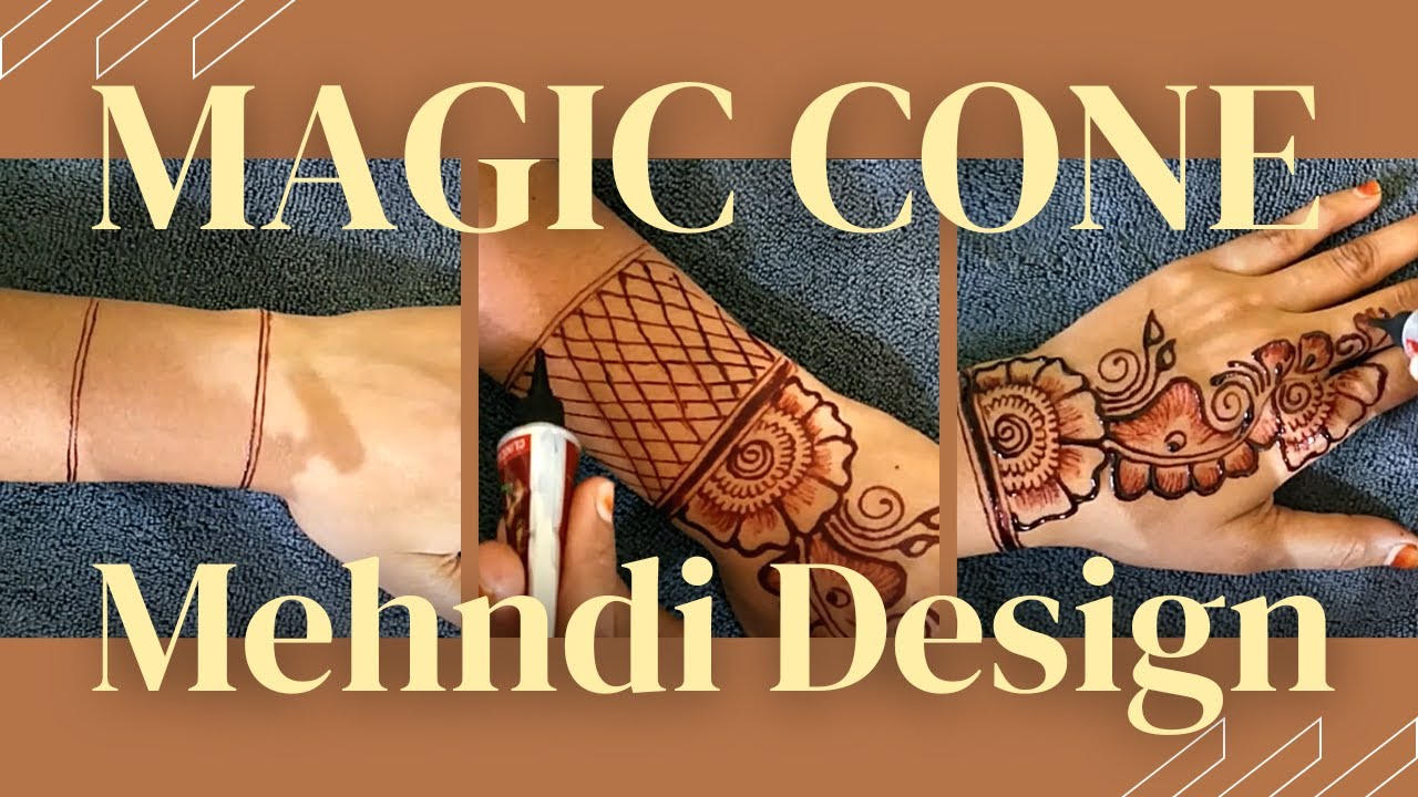 Beautiful Mehndi Design With Magic Cone ll Arabic Mehndi Design For ...