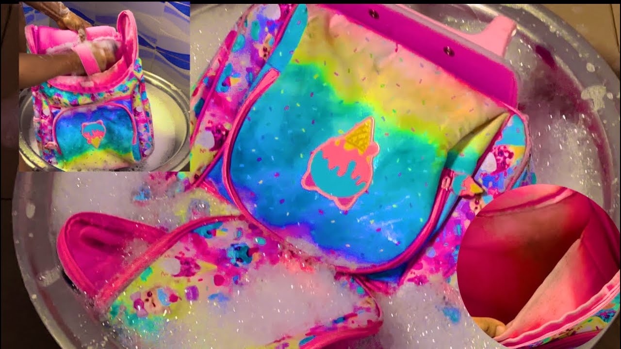 HOW TO CLEAN / WASH SCHOOL BAG EASILY WITHOUT WASHING MACHINE ...