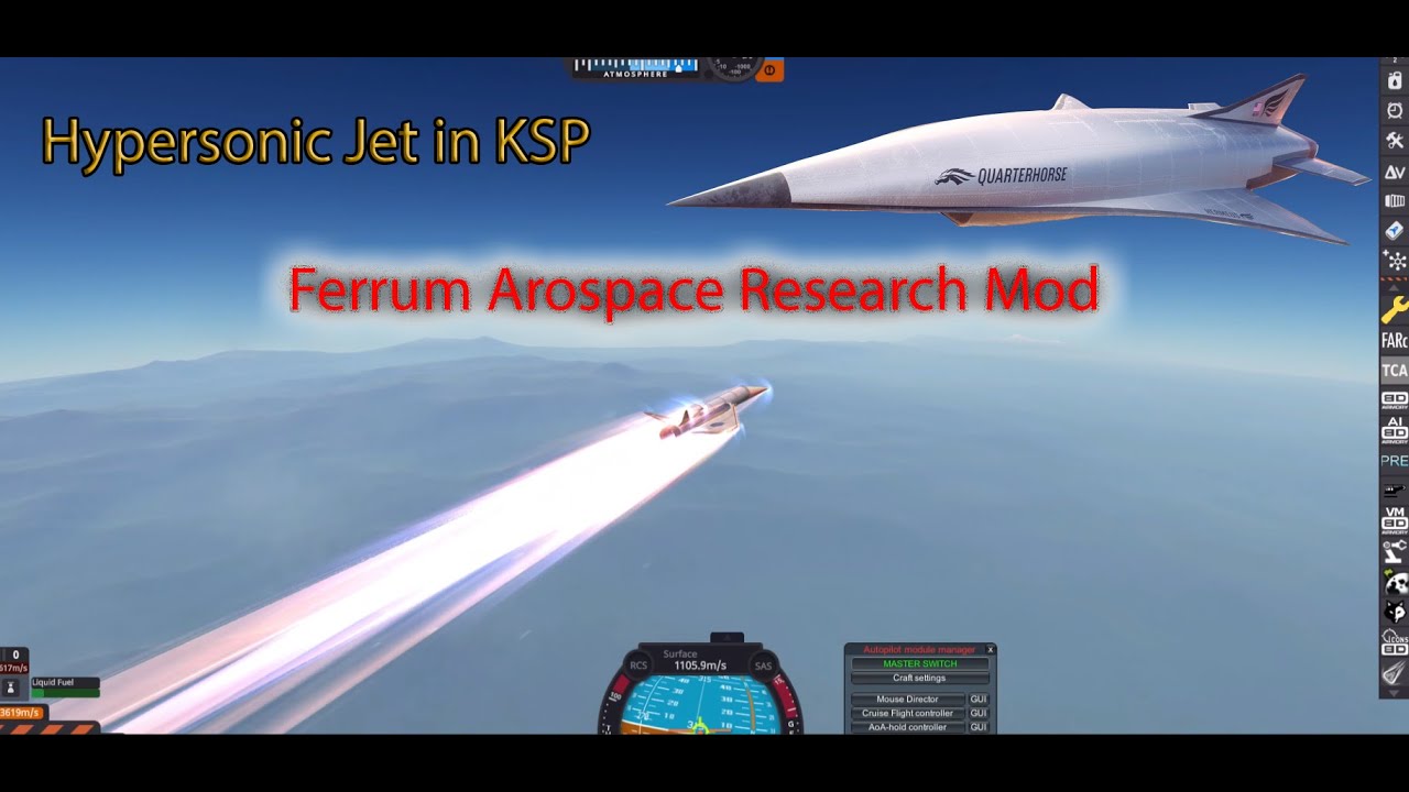 KSP Hypersonic Jet With FAR mod ( Link in description ) - YouTube