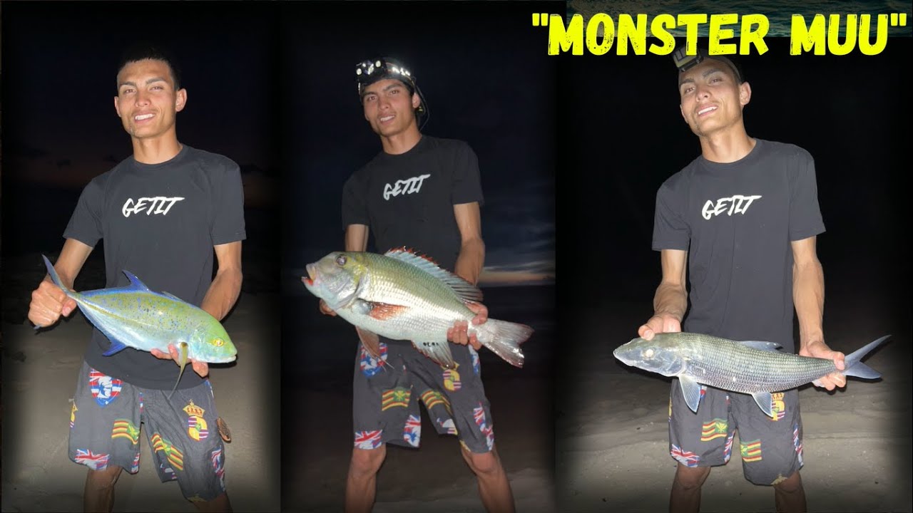 MONSTER MU (Bigeye Emperor) CAUGHT ULUA FISHING!!! PLUS SOME OMILU AND ...