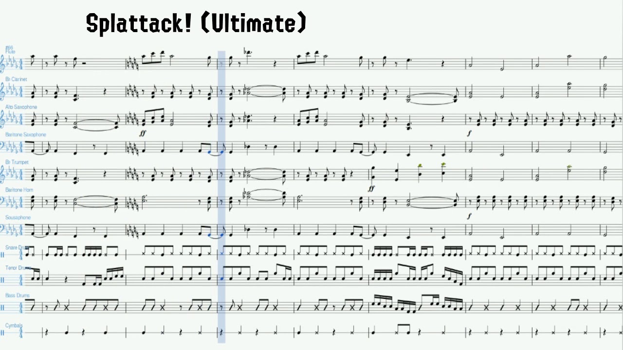 Splattack! (from Splatoon, Super Smash Bros Ultimate Version) Marching ...