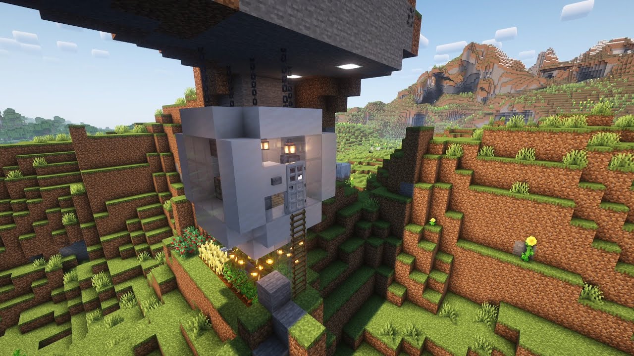 Minecraft Creative: Making A Hanging House - YouTube