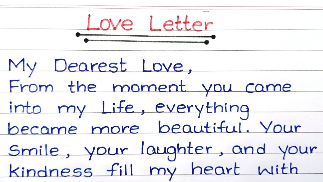 Love Letter to impress loved ones | Love Letter to impress | Love ...