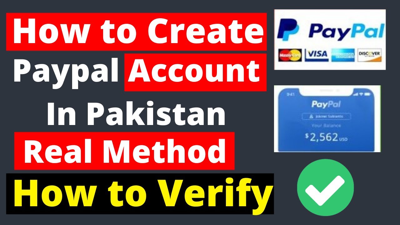 How to Create PayPal Account in Pakistan 2022 | How to Make and Verify ...