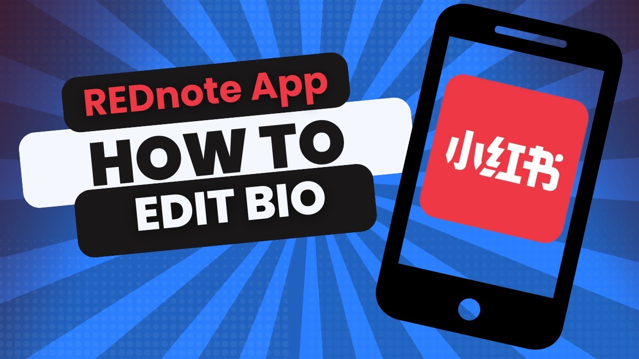 REDnote App - How to Edit Bio - YouTube
