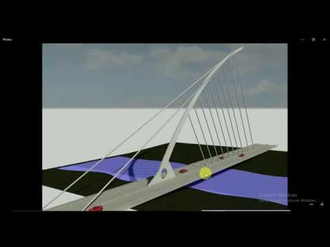 How to draw cable suspension bridge in Revit - YouTube