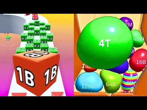 Blob Merge 3D 4T High Score vs Jelly Merge Run 2048 [1B Basic + VIP ...
