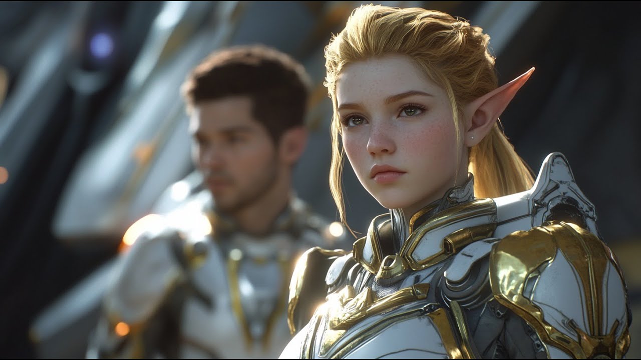 "A Composed Alien Princess Finds Herself Flustered by a Human Soldier ...