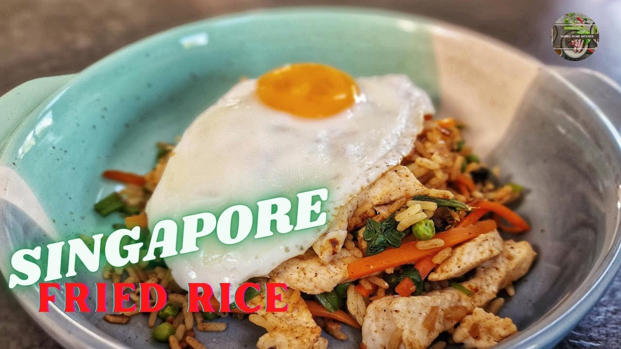 Singapore Fried Rice Recipe #markshomekitchen #healthyeating - YouTube