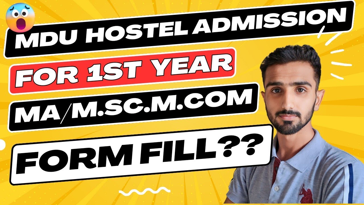 Mdu Hostel Admission 2024 || Mdu Hostel Admission Process || Mdu Hostel ...
