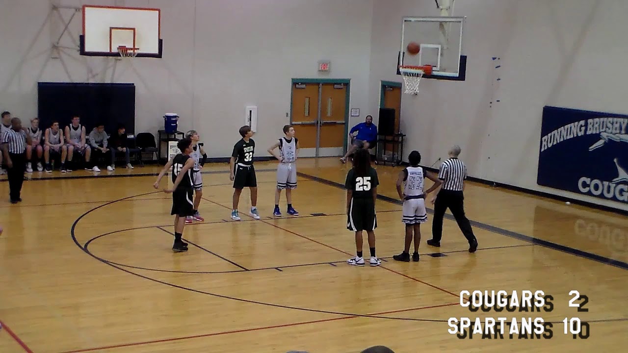 2020.01.23 Stiles Spartans 8th Grade Basketball (A) vs Running Brushy ...
