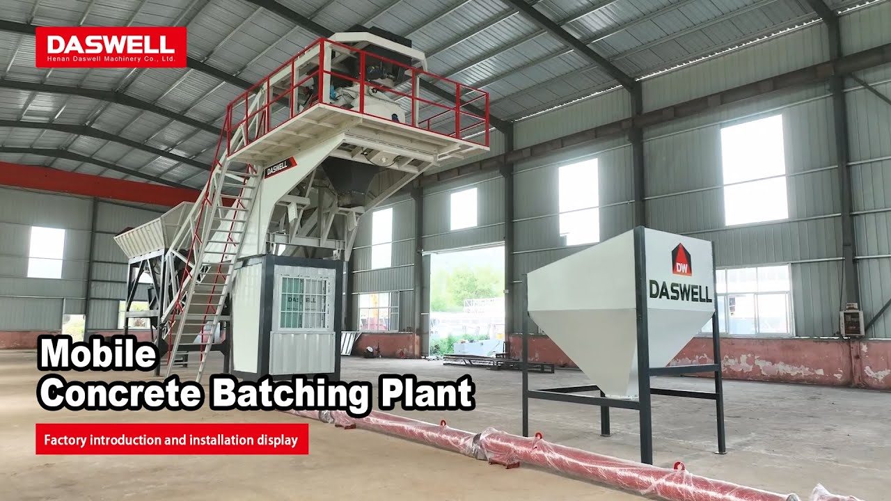 How to assemble and disassemble mobile batching plant? - YouTube