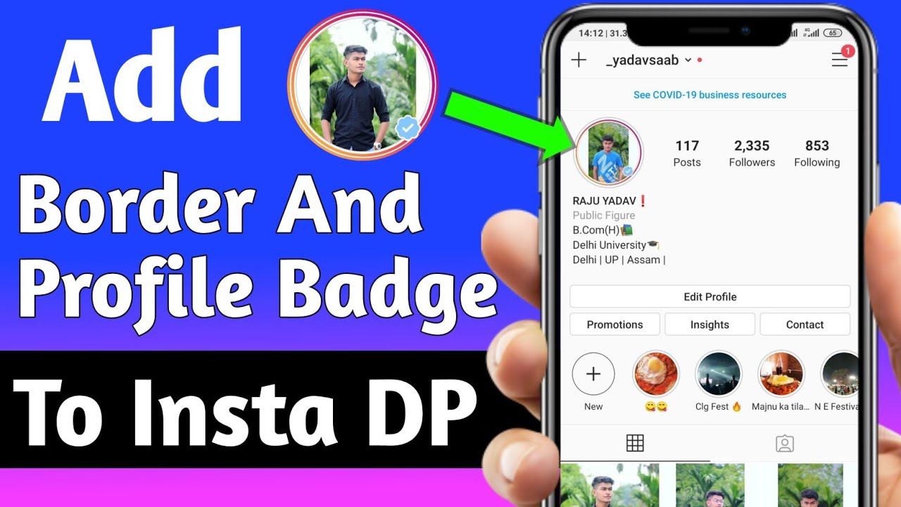 Add Instagram Border and Verify Badge To Instagram Profile | Instagram ...