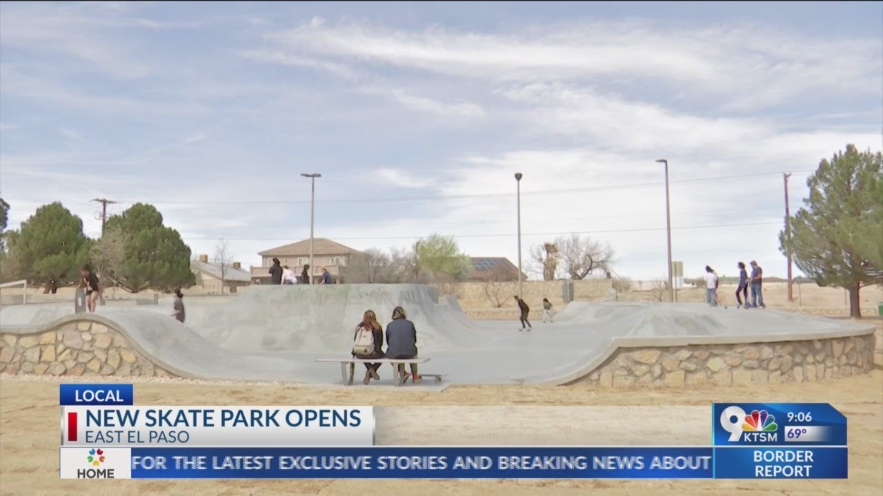 City unveils new skate park in East El Paso - YouTube