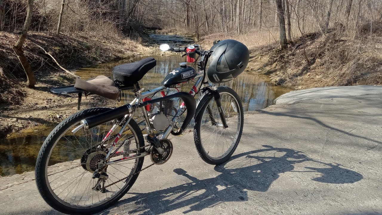 enjoying the beautiful sites on my yd100 motorized bike Pt-1 - YouTube
