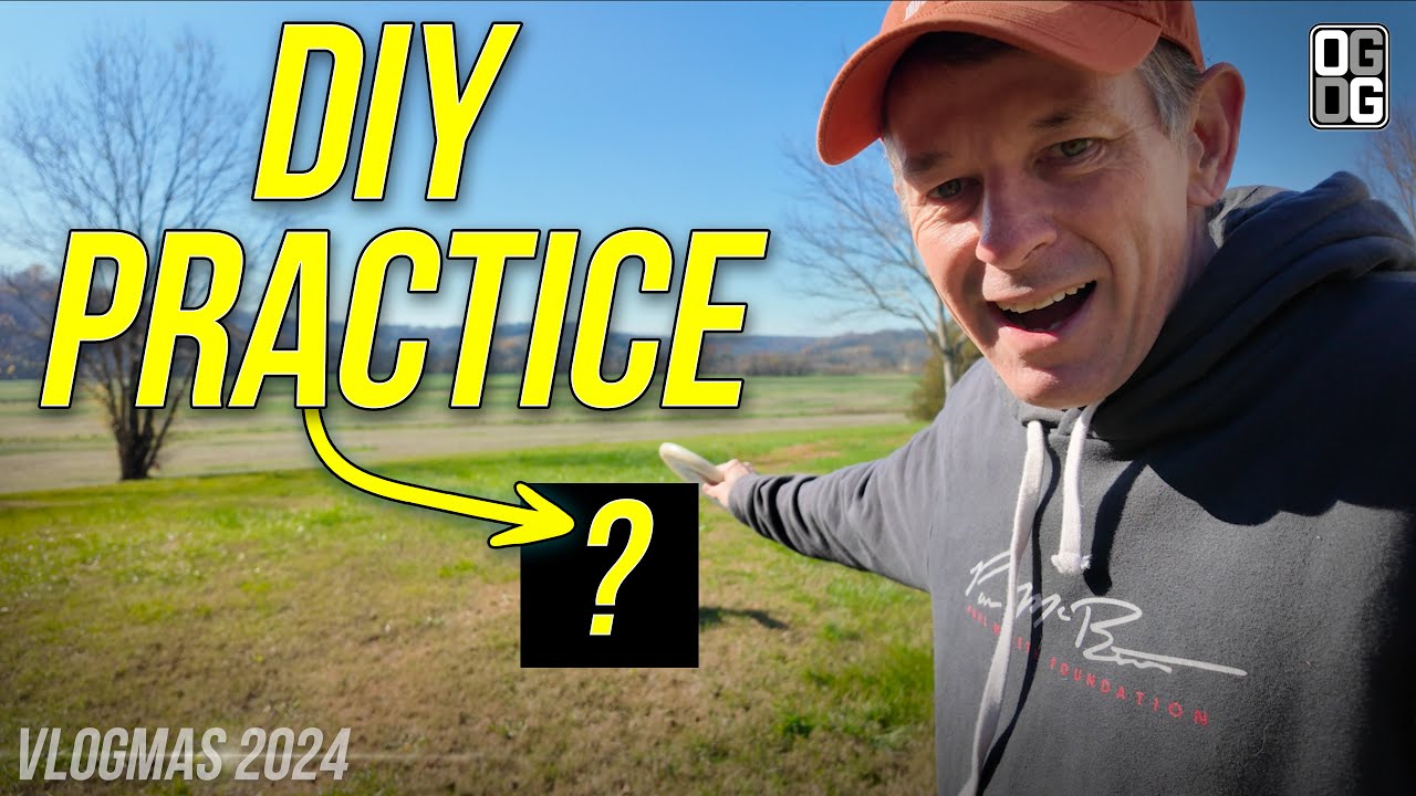 How to DIY disc golf practice ...let's get creative | Vlogmas day 3 ...
