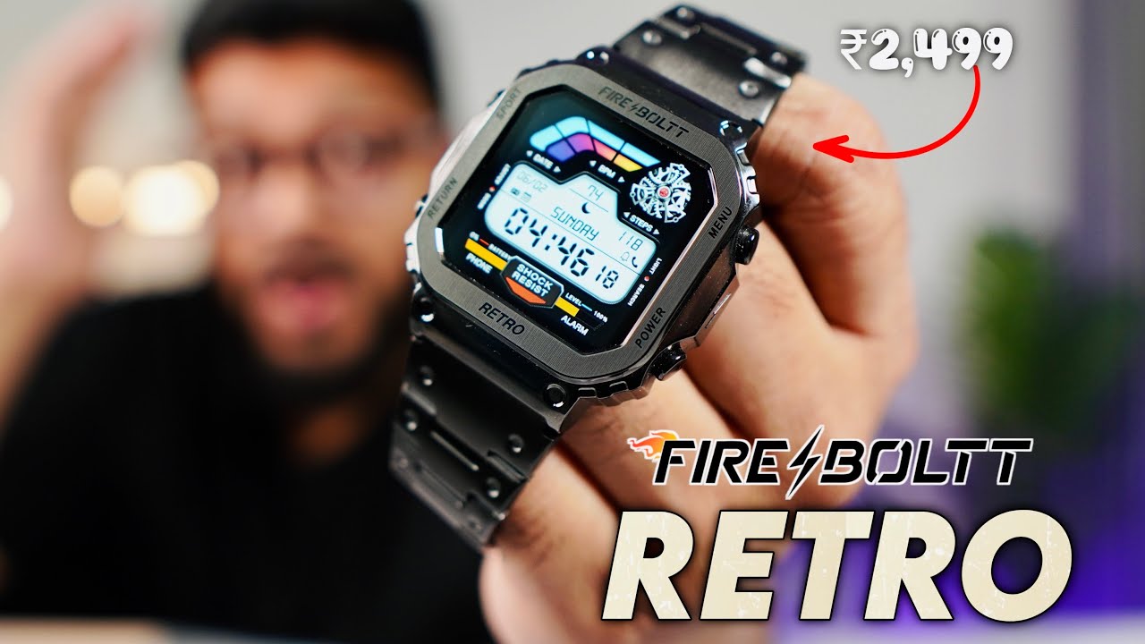 This is Premium Retro Design Smartwatch🔥 || Fireboltt Retro Smartwatch ...