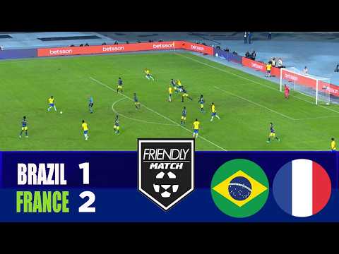 BRAZIL vs FRANCE 1-2 | 2026 International Friendly | Match Highlights