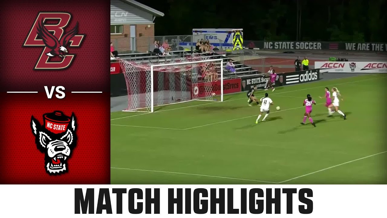 Boston College vs. NC State Match Highlights | 2024 ACC Women's Soccer - YouTube
