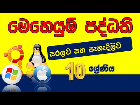 Grade 10 ICT Lesson 5 - මෙහෙයුම් පද්ධති - YouTube