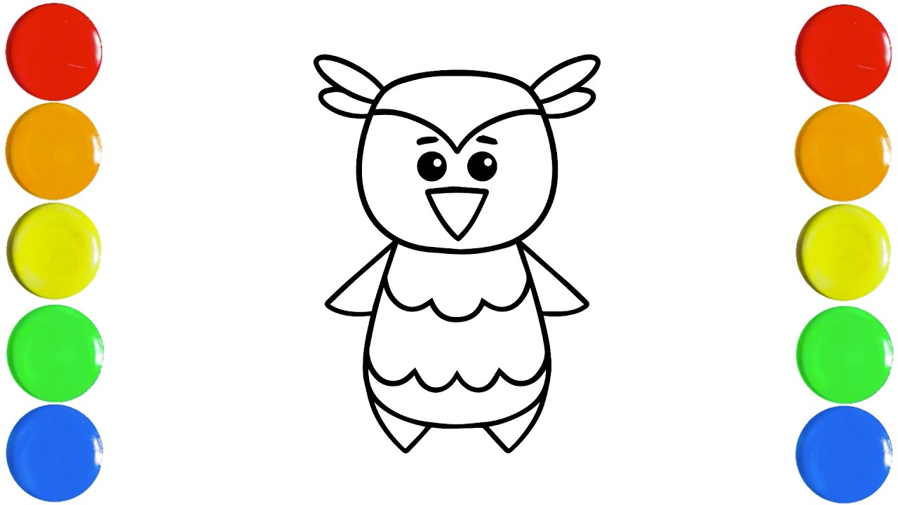 How to Draw a Cute Baby Owl | Drawing a Baby Owl Step-by-Step - YouTube
