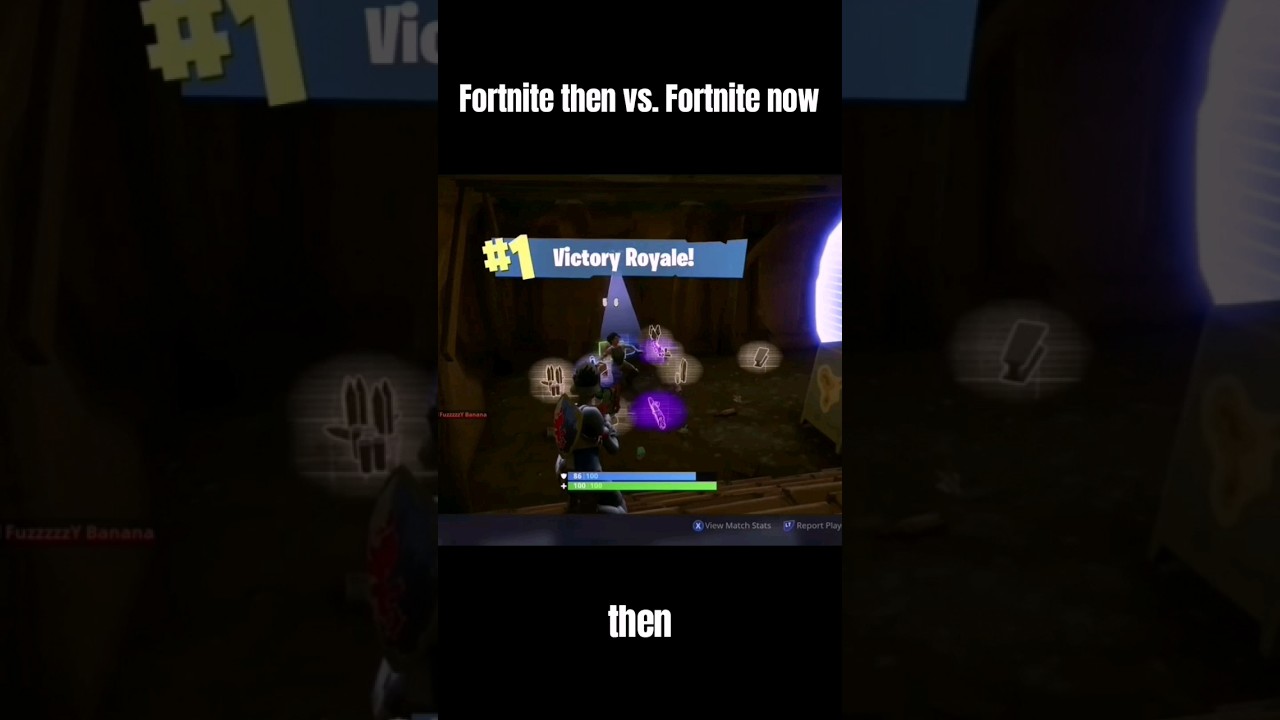 Fortnite then vs Fortnite now #shorts #gaming #fortnite - YouTube