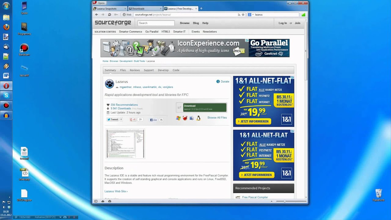 Lazarus Tutorial - #2 Installation - German - YouTube