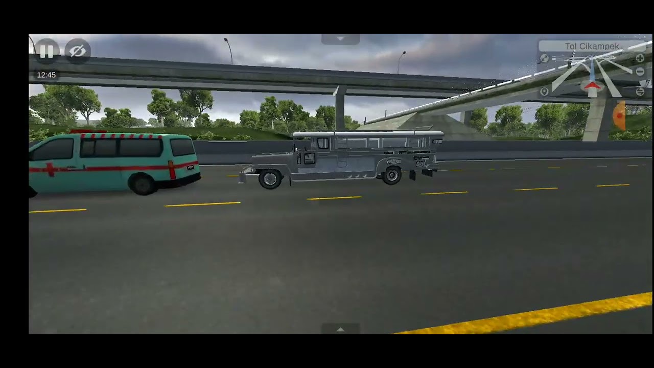 Jeepney Express (Tol. Cikampek Way to Jakarta) Bussid - YouTube