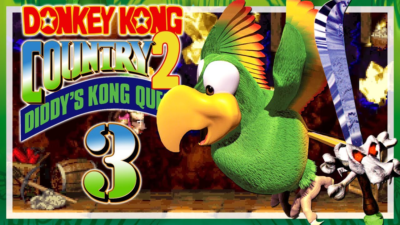 DONKEY KONG COUNTRY 2 # 03 🍌 Heißer Ritt, Squawks Schacht, Kleevers ...