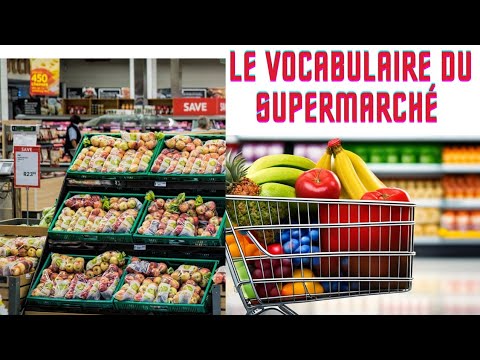 Le vocabulaire du supermarché. #youtubevideo #learnfrench - YouTube